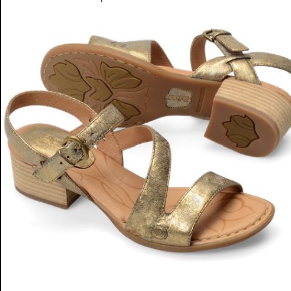 Born | Shoes | Born Ellen Antique Gold Sandals | Poshmark